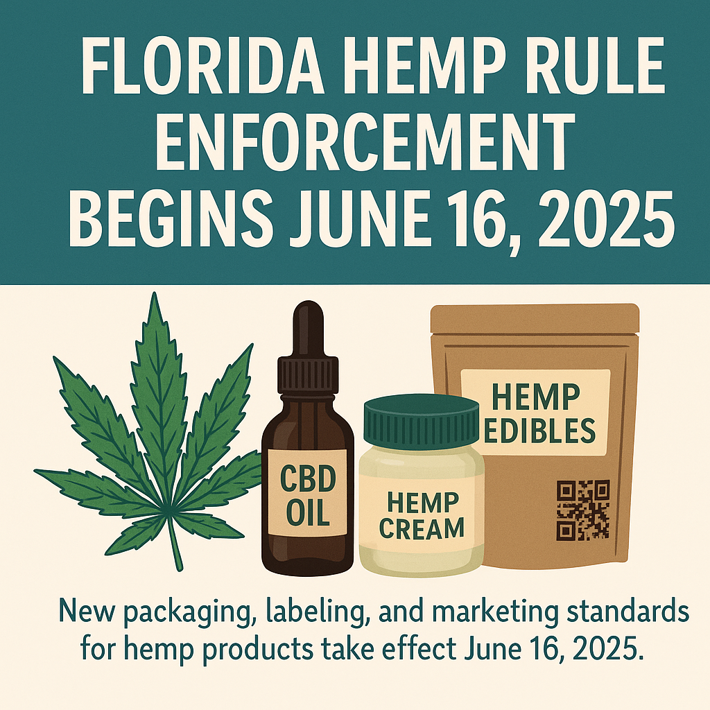 Florida Hemp Rule Enforcement Begins June 16, 2025 – Florida Healthy
